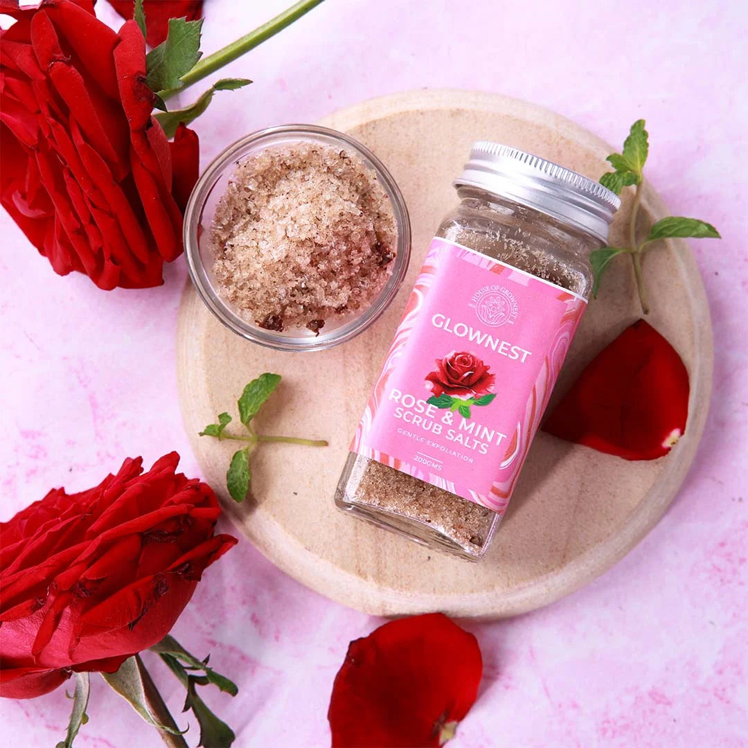 Rose & Mint Bath Scrub Salt – House Of Grownest